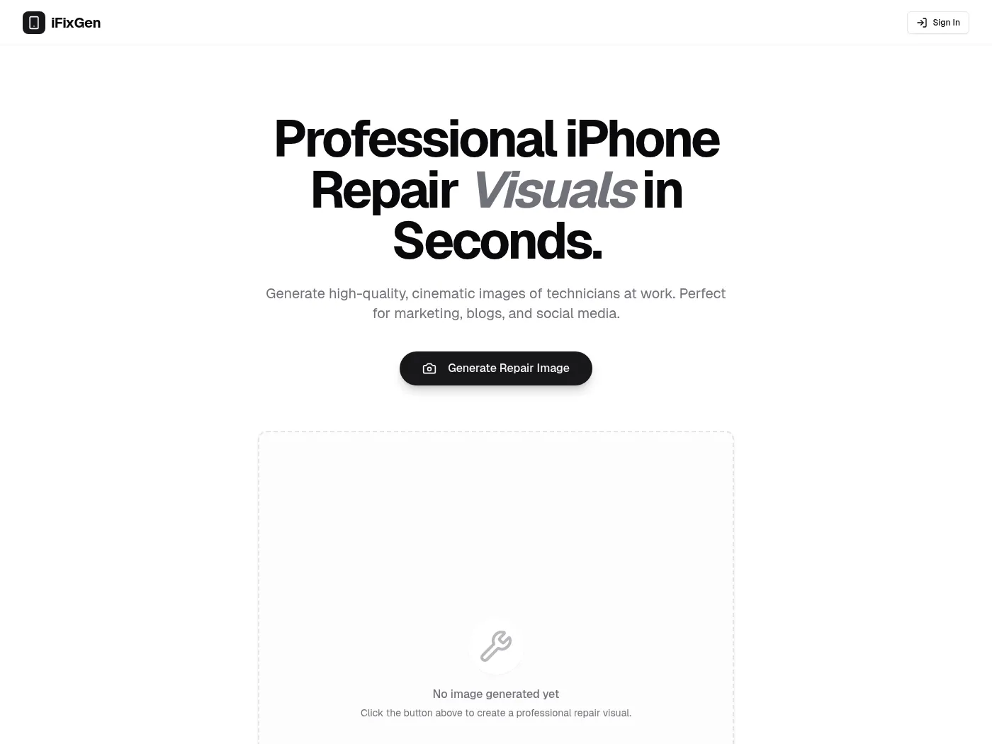iPhone Repair Image Maker