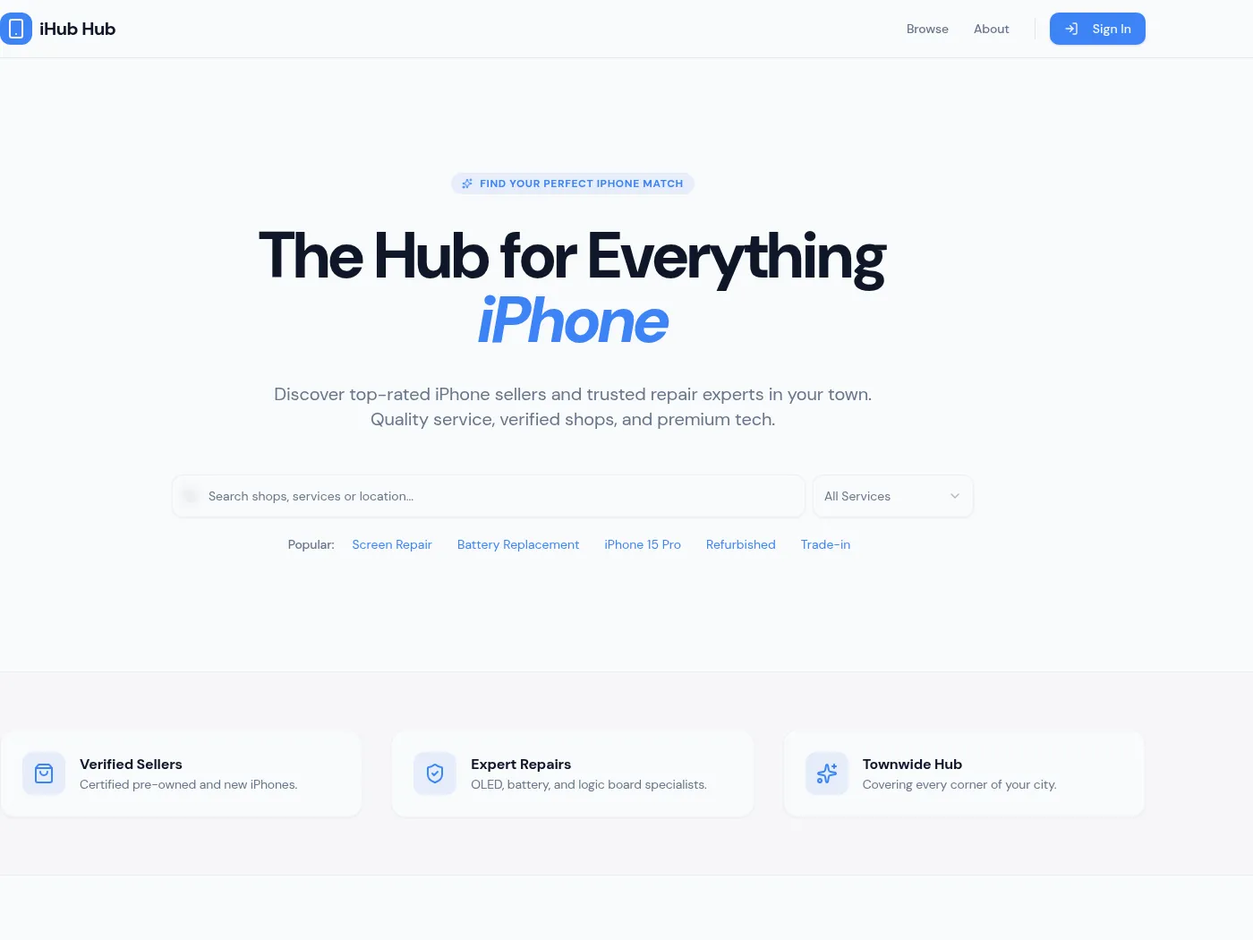 iPhone Seller & Repair Hub