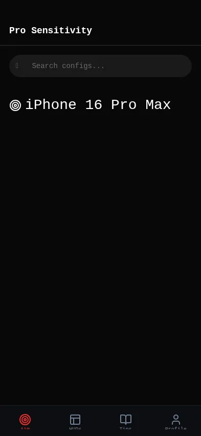 iPhone 16 Pro Max Sensitivity