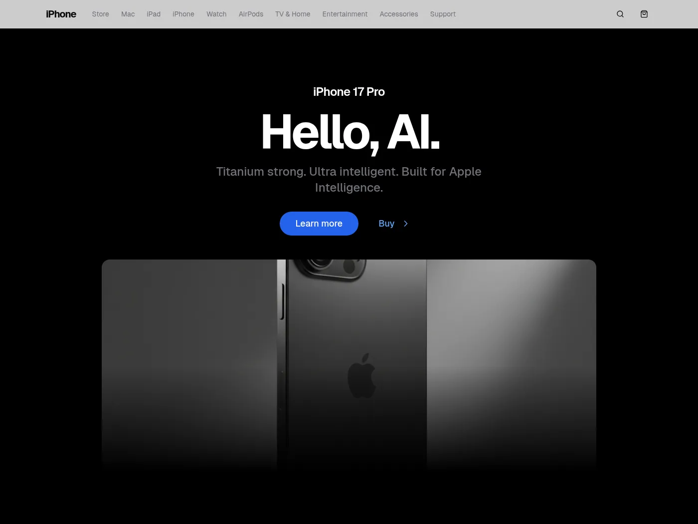 iPhone 17 Pro Landing