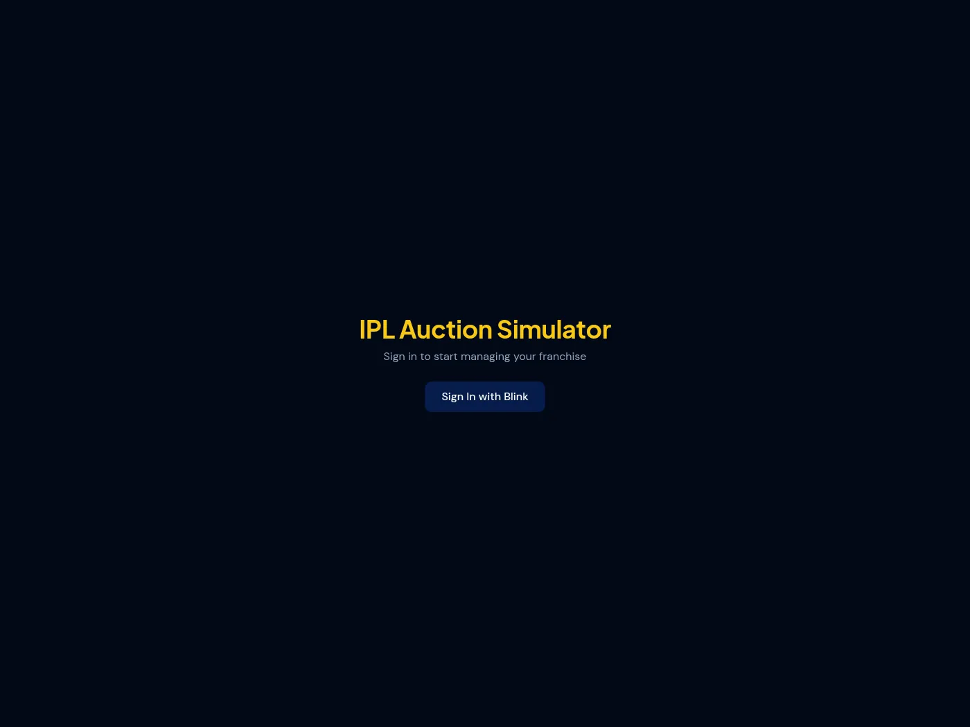 IPL Auction Simulator