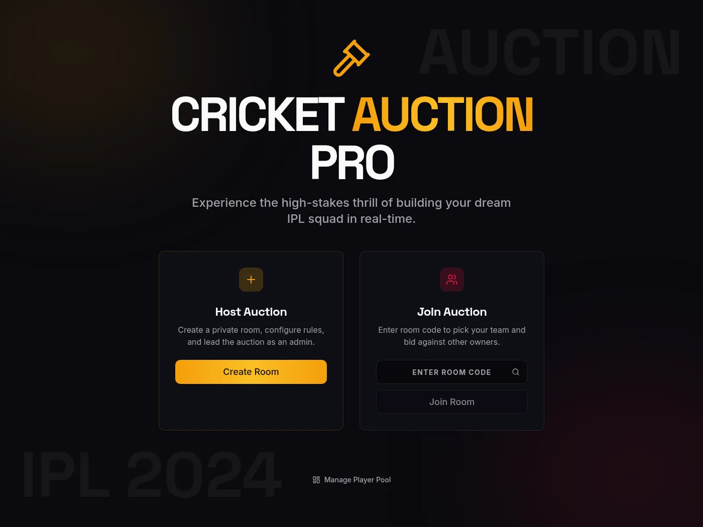 Cricket Auction Pro
