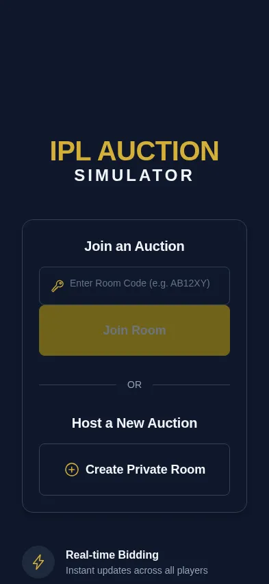 IPL Auction Simulator