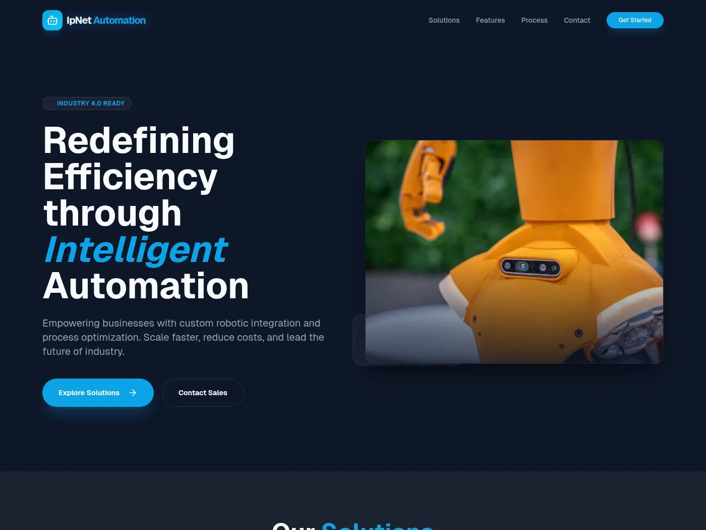 IpNet Automation Landing