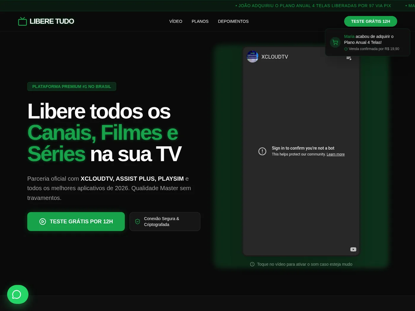 IPTV Master Landing