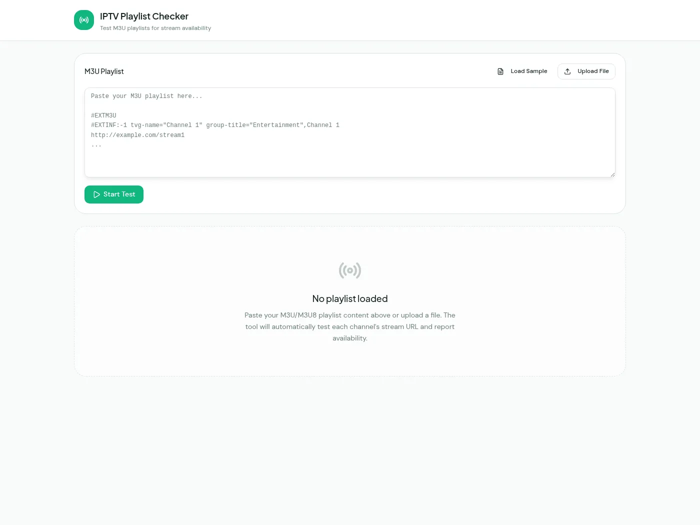 IPTV Playlist Checker