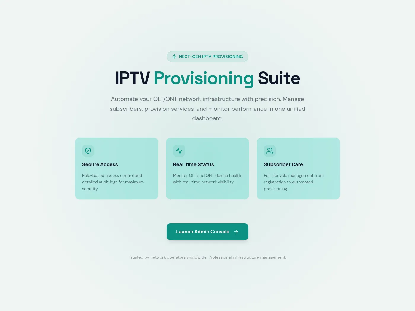 IPTV Provisioning Suite