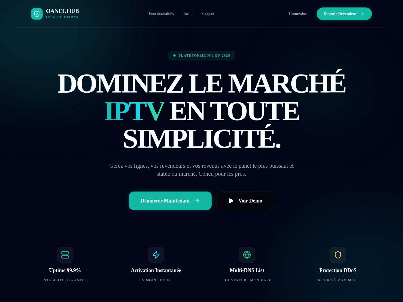IPTV Oanel Reseller Hub