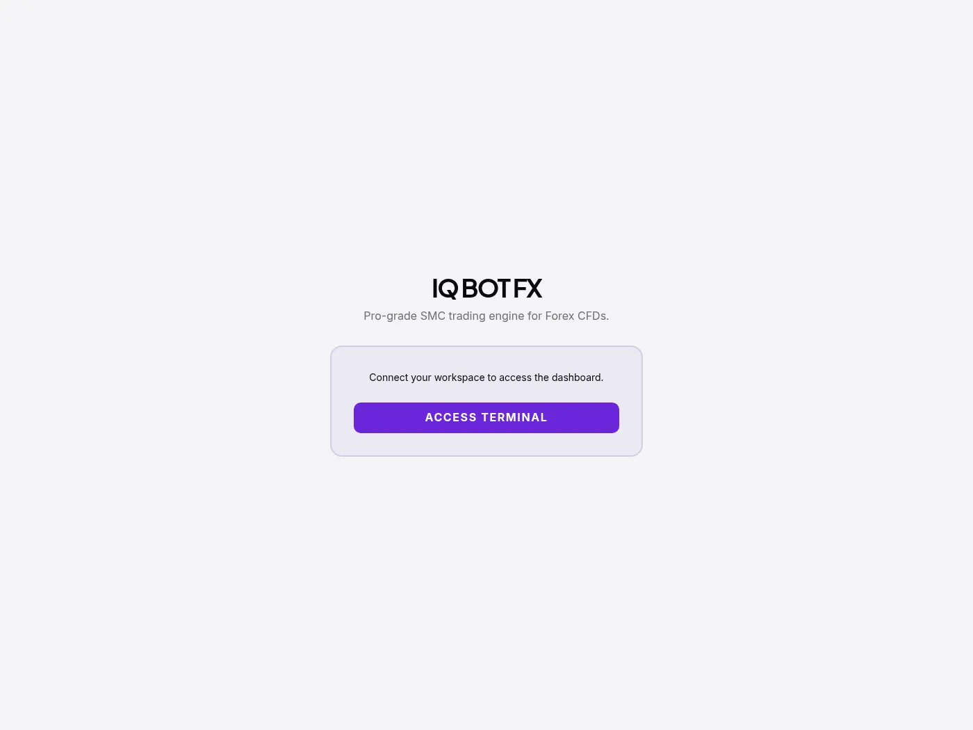IQ Bot FX Dashboard