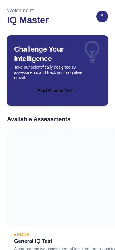 IQ Test App