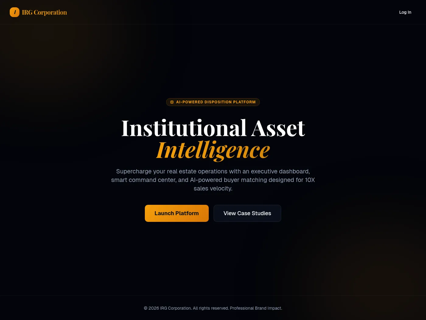 IRG Disposition Intelligence