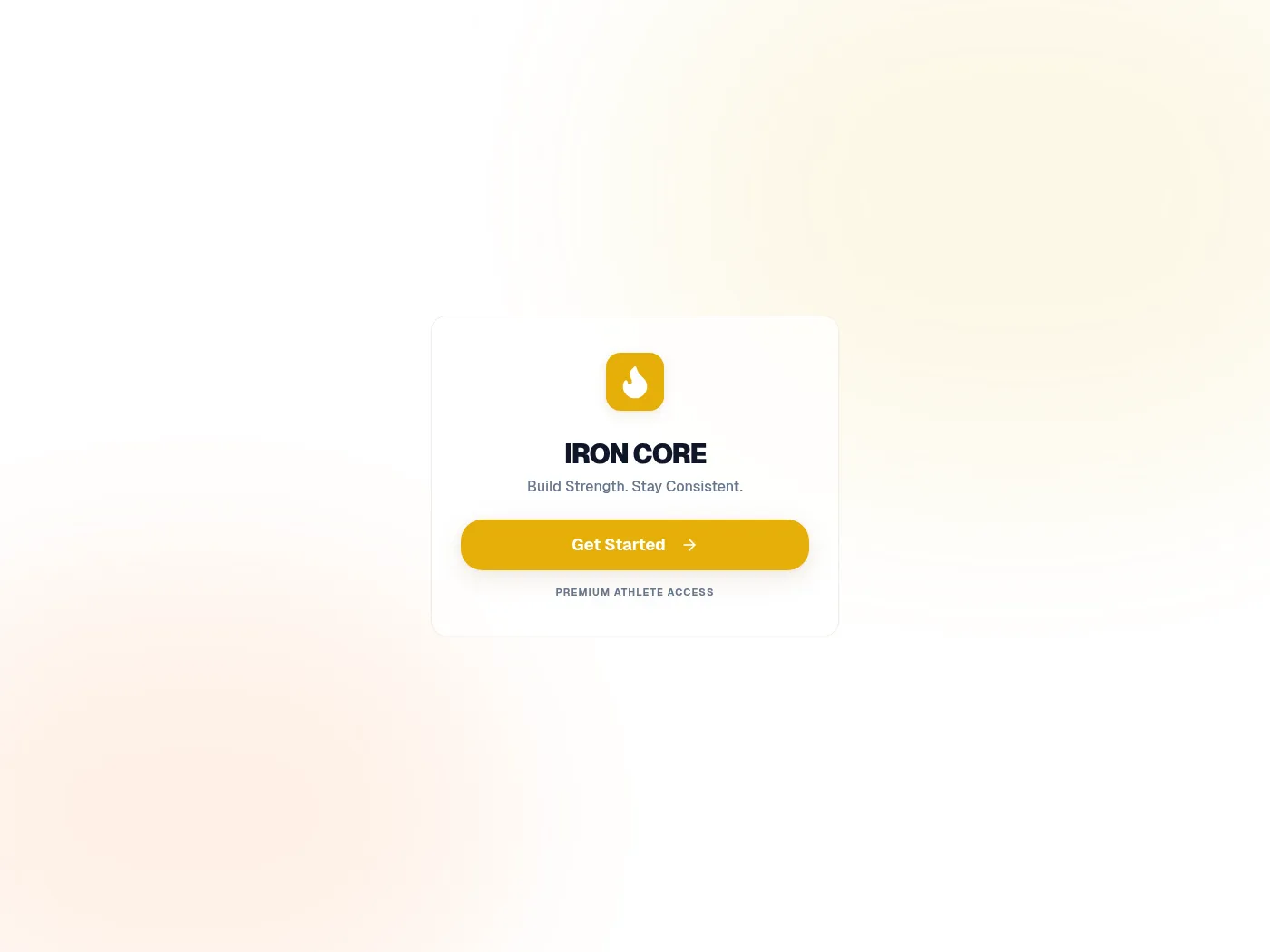 Iron Core Fitness App