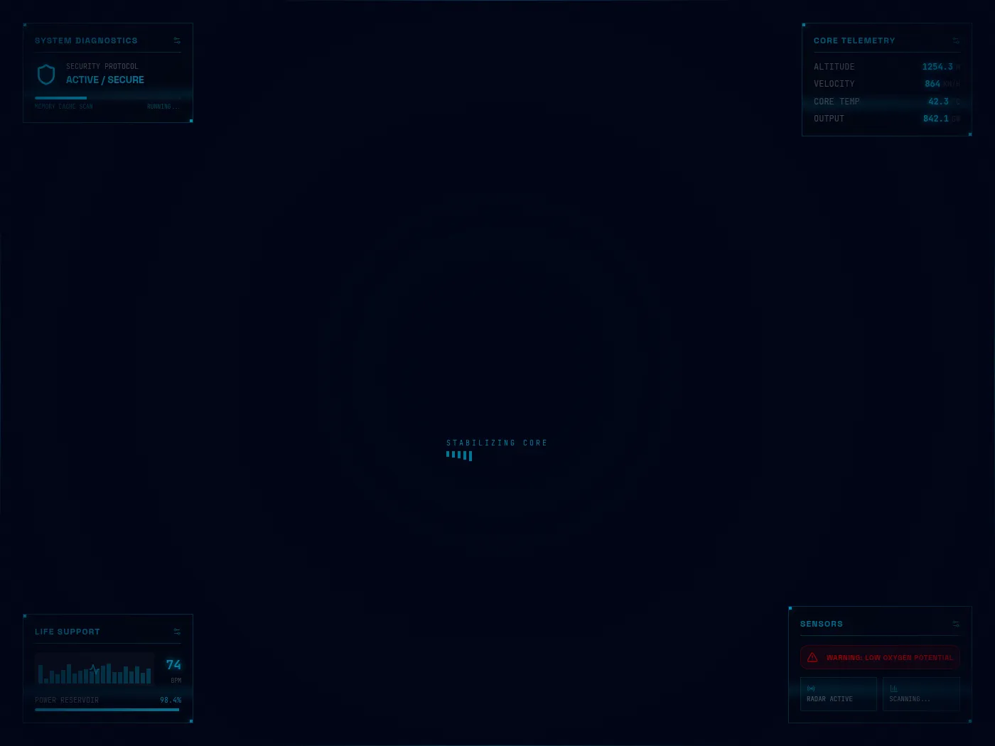 Stark HUD Interface