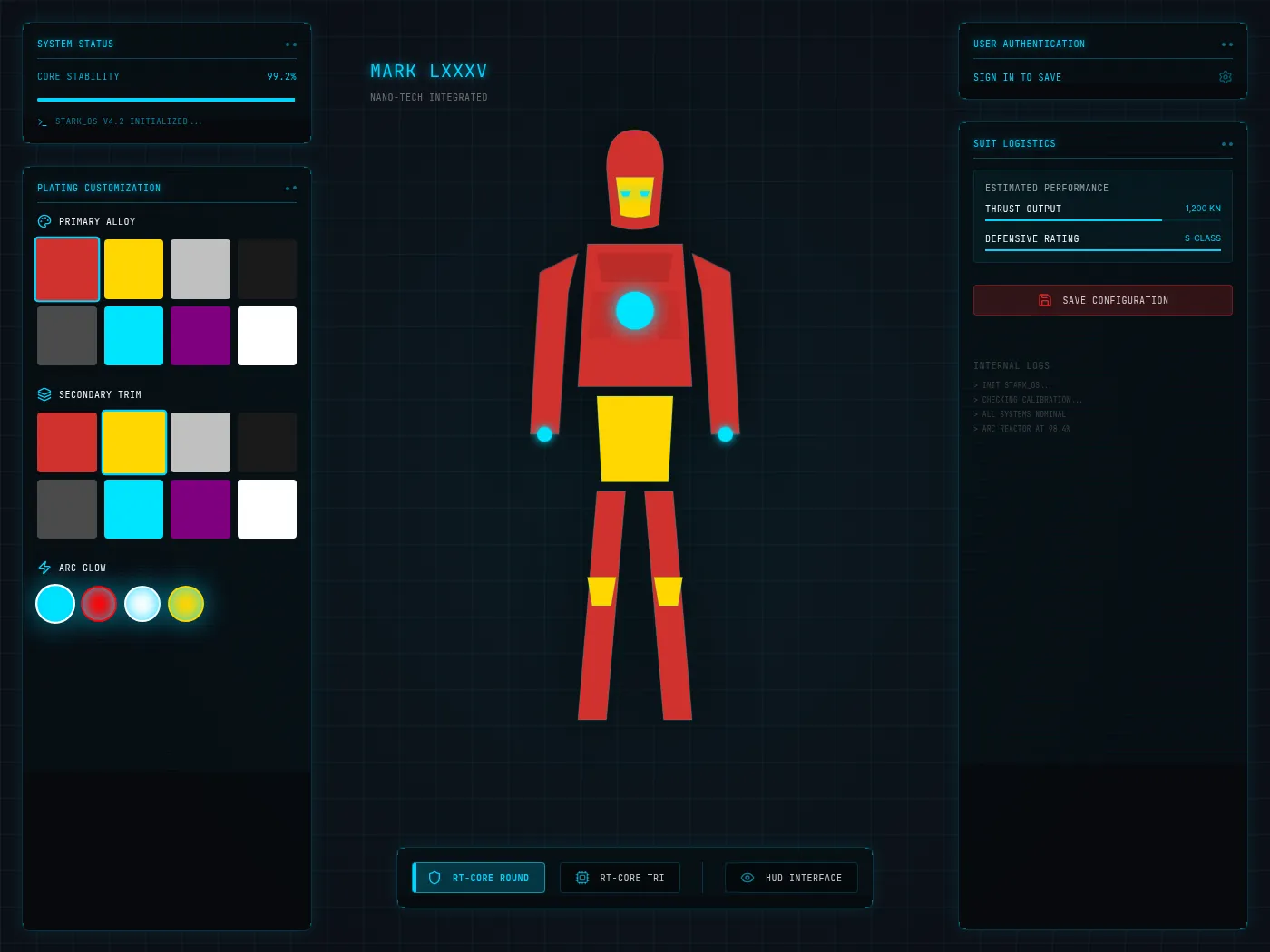 Iron Man Suit Builder