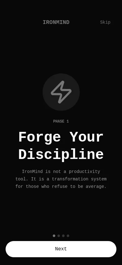 IronMind Accountability App