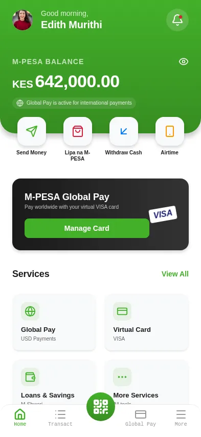 M-PESA GLOBAL PAY KES