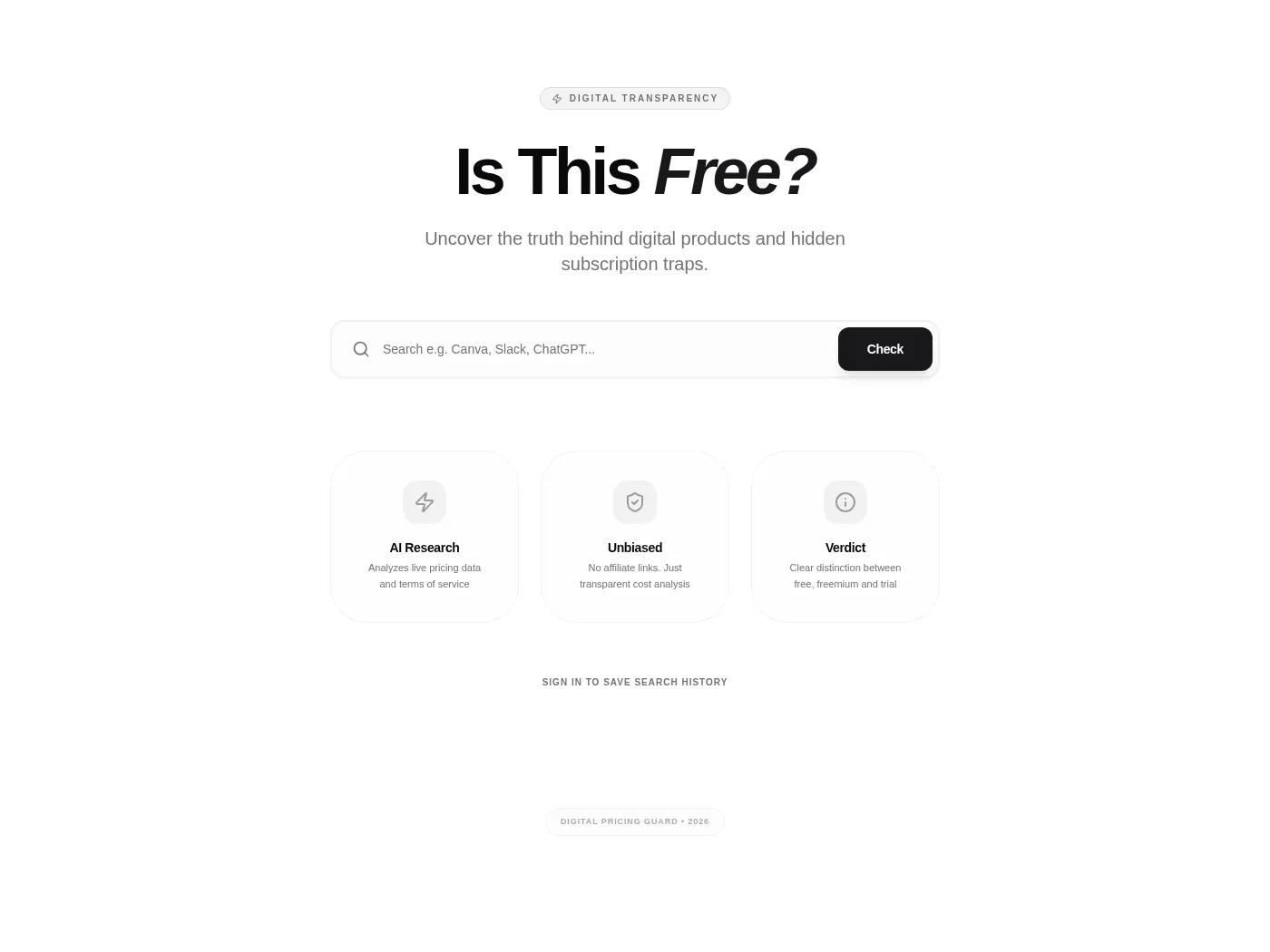 Is This Free?
