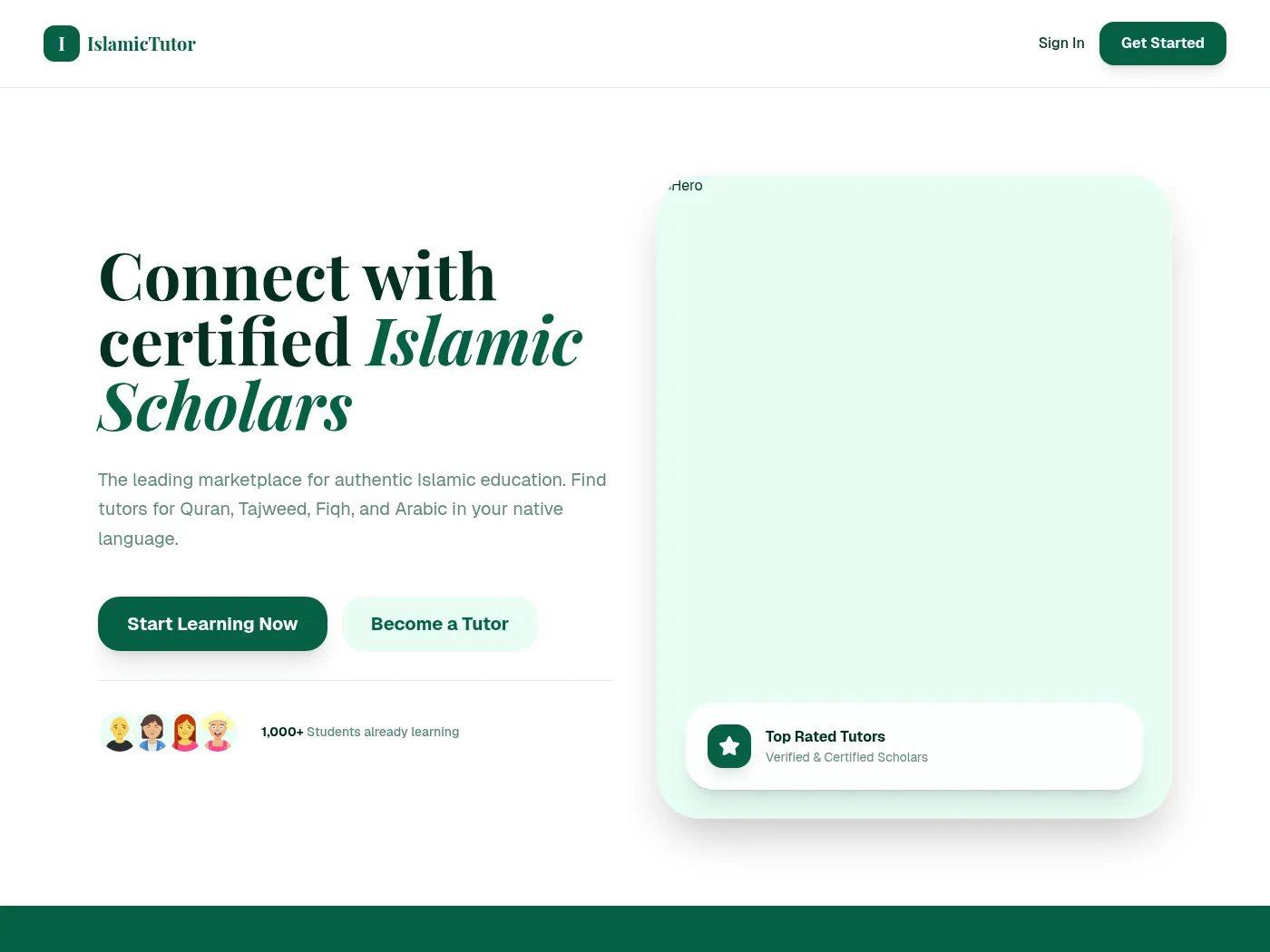 Islamic Tutor Marketplace