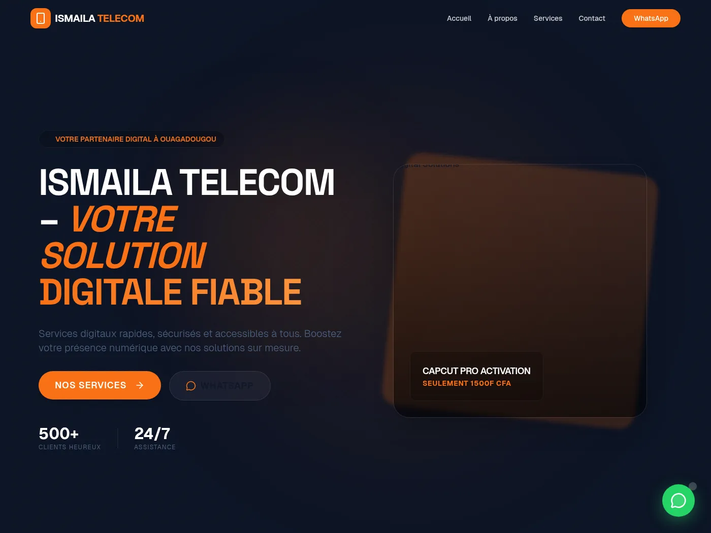 ISMAILA TELECOM Web Portal