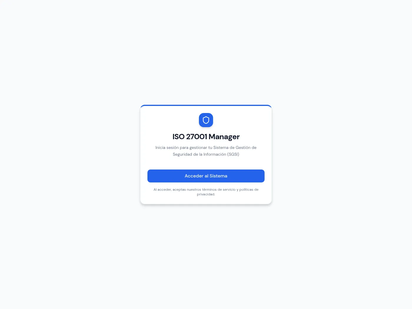 ISO 27001 SaaS Manager