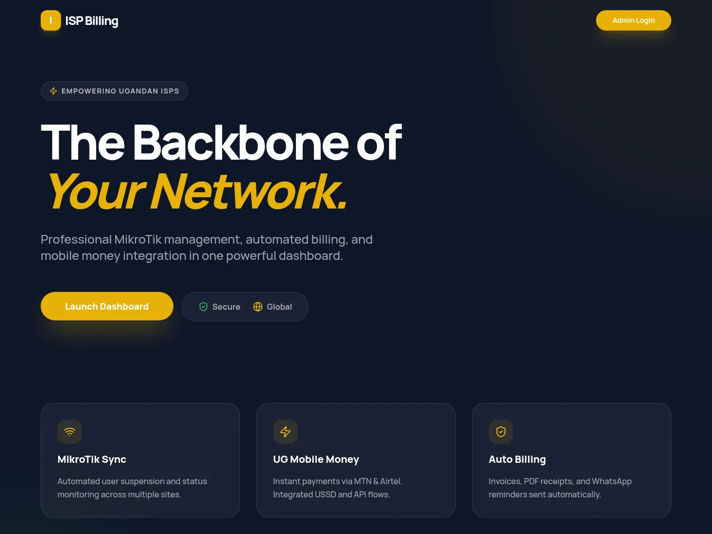 ISP Billing Dashboard