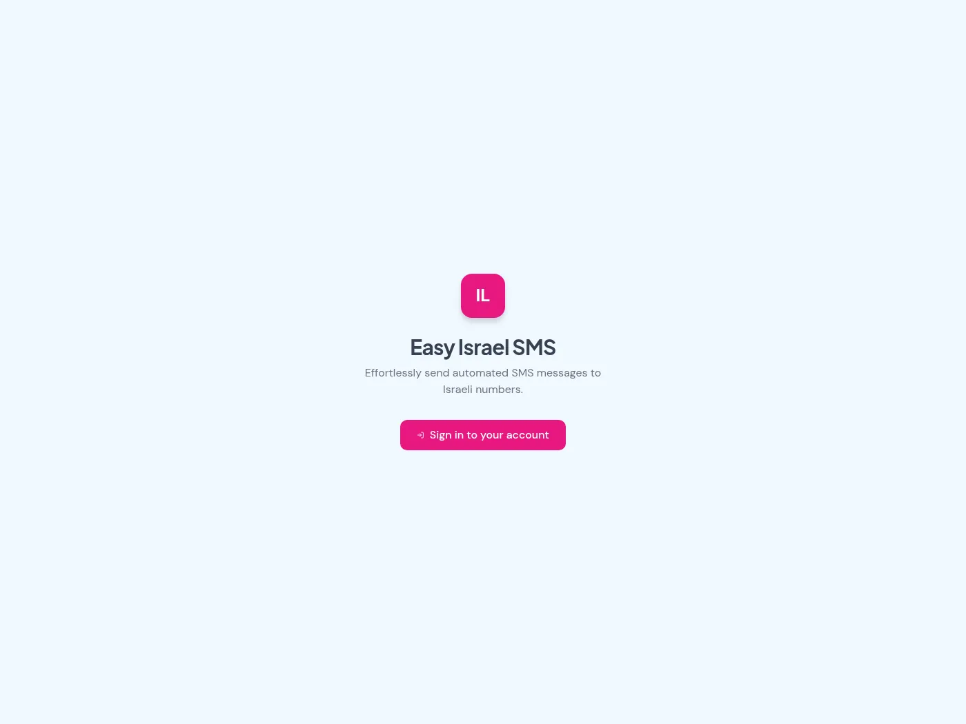 Easy Israel SMS Sender