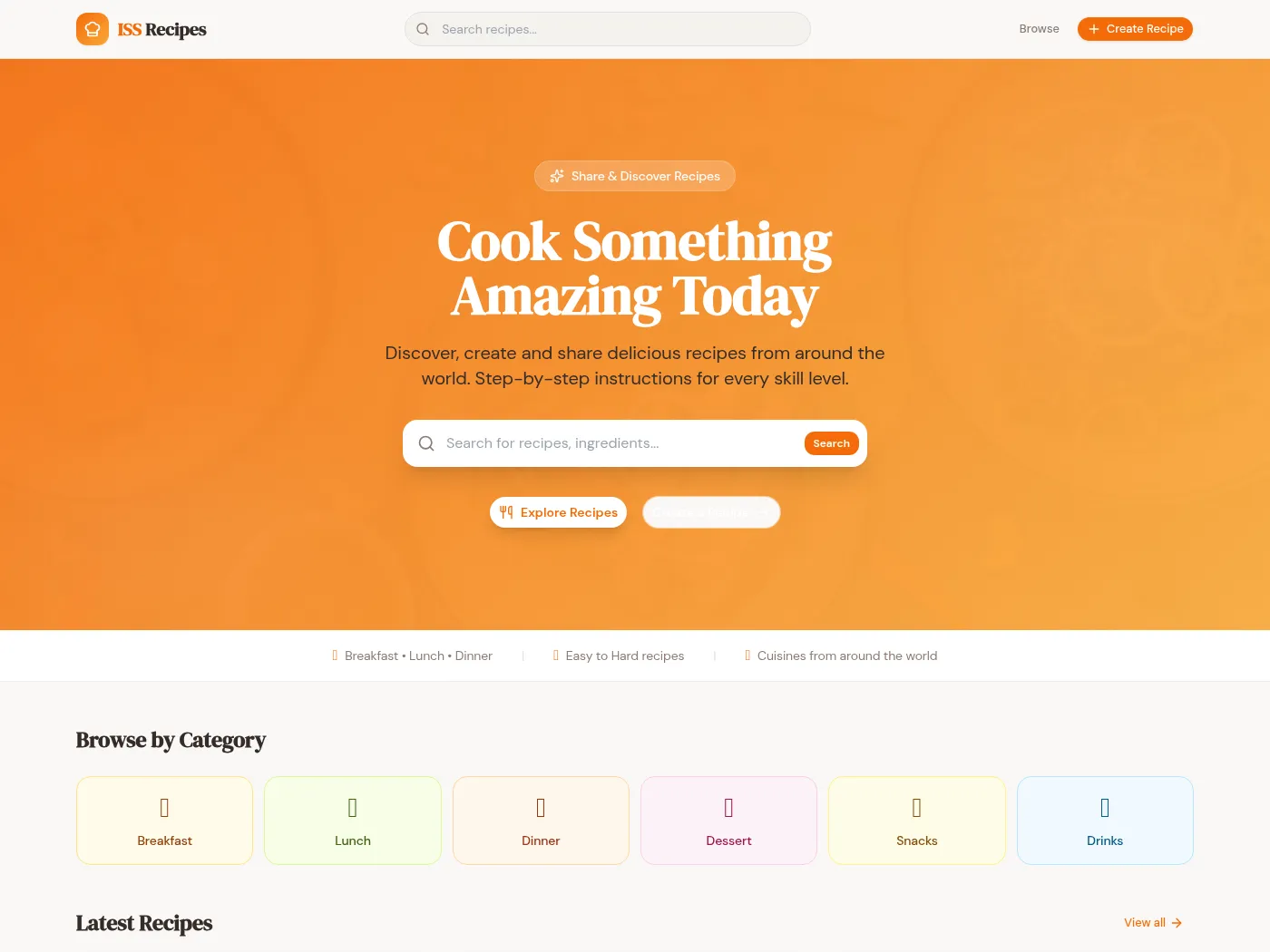 Iss Recipe Maker
