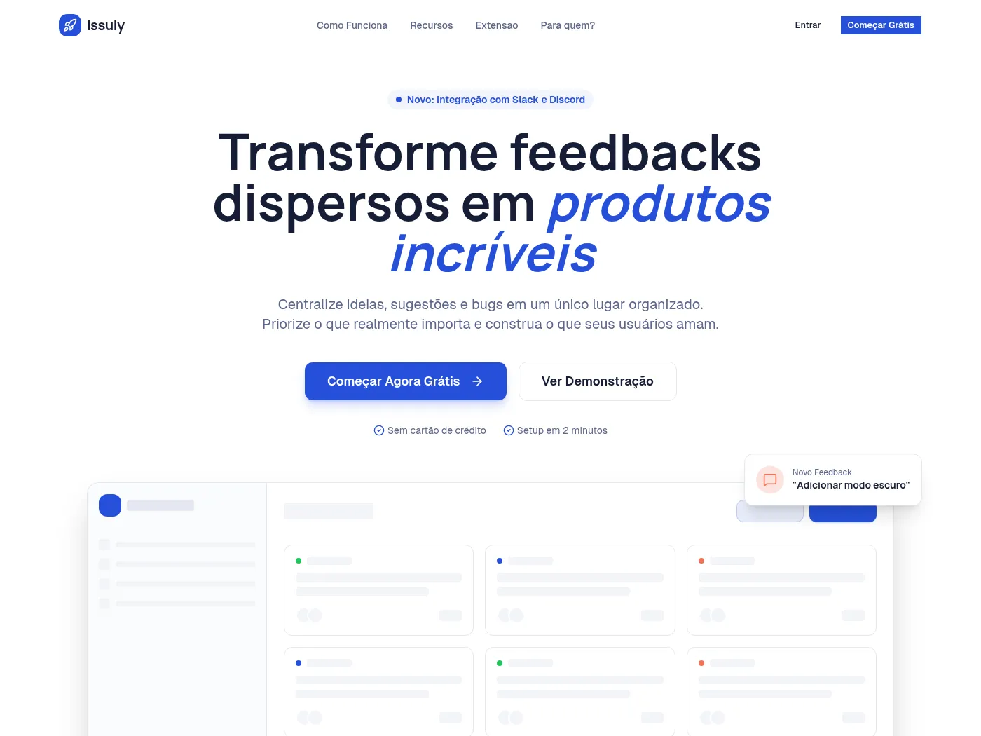 Issuly Landing Page