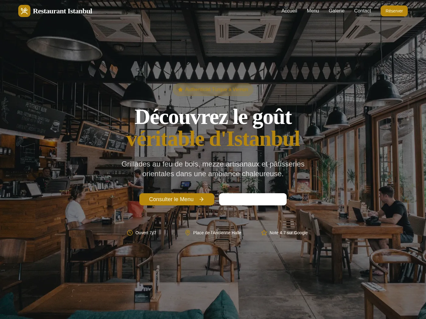 Istanbul Restaurant Web