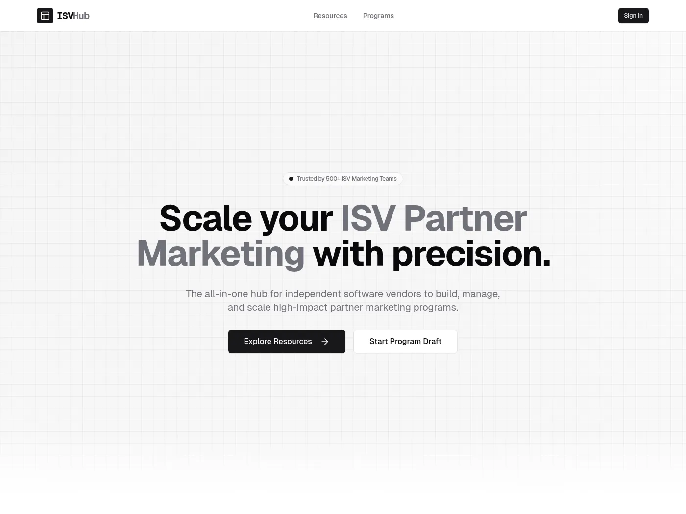 ISV Partner Marketing Hub