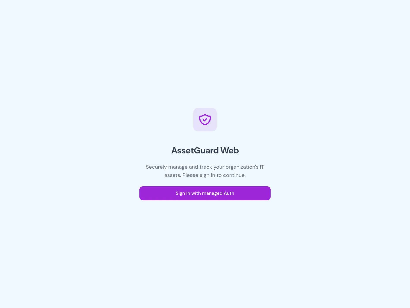 AssetGuard Web