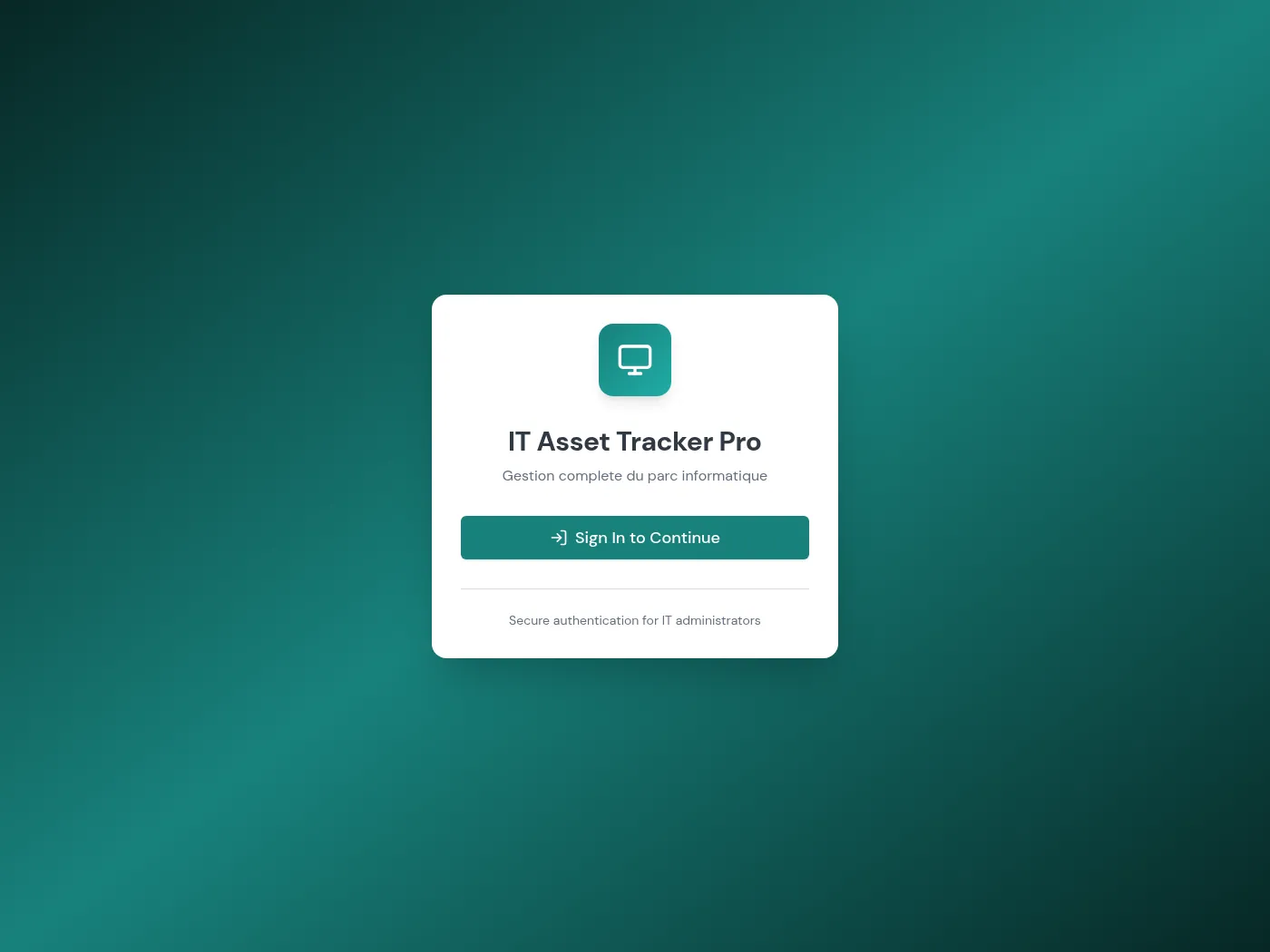 IT Asset Tracker Pro