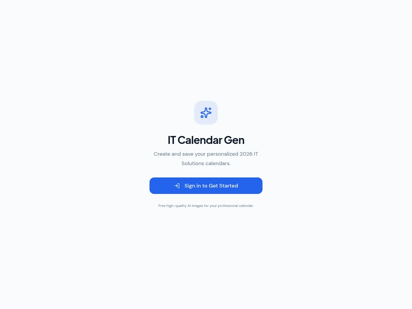 IT Solutions Calendar