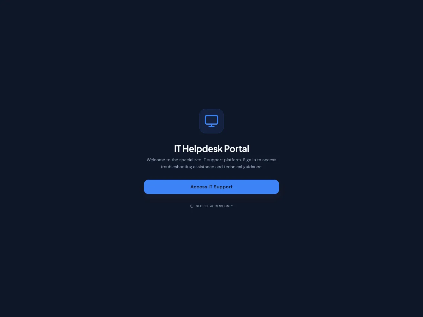 IT Helpdesk Chatbot