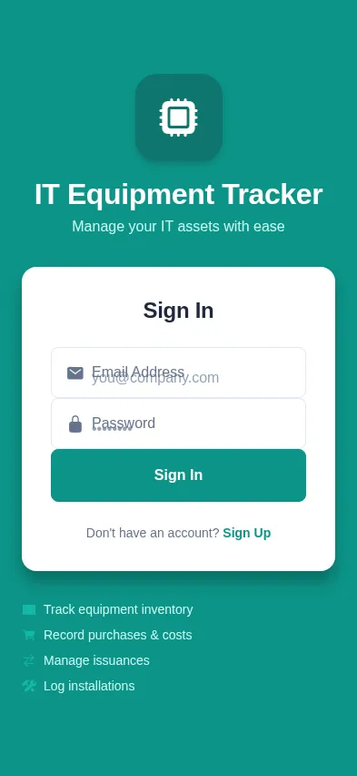 IT Equipment Tracker