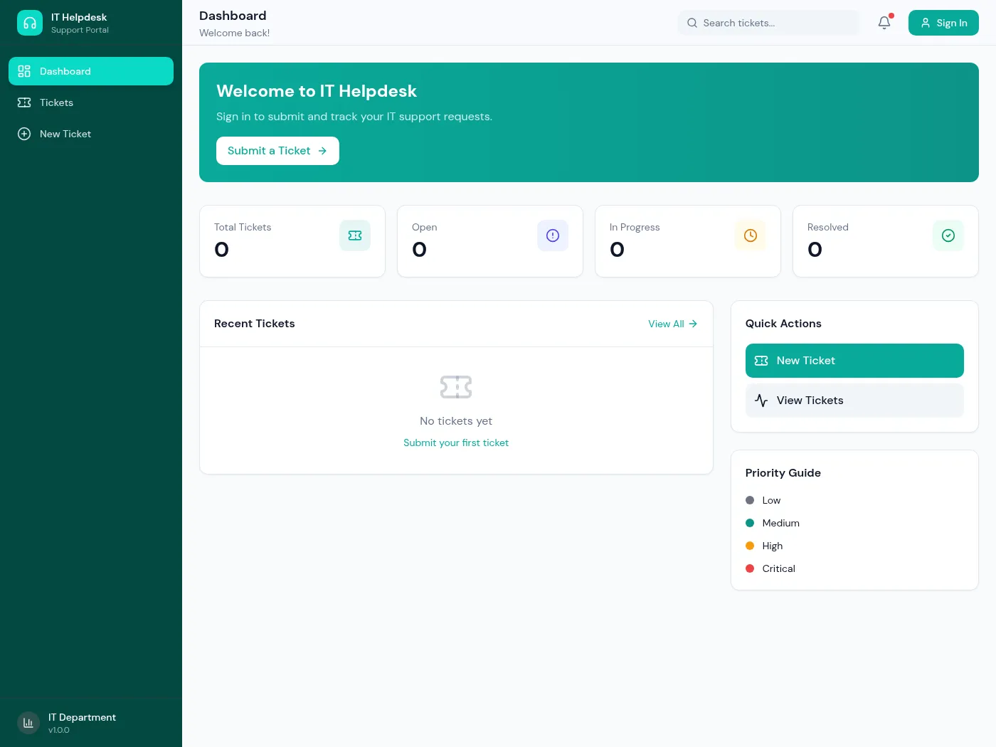 IT Helpdesk Portal