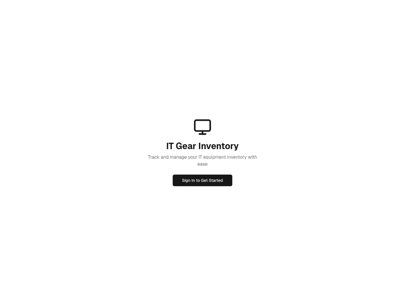 IT Gear Inventory