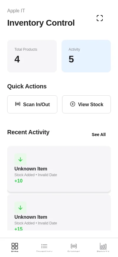 Apple IT Inventory Scanner