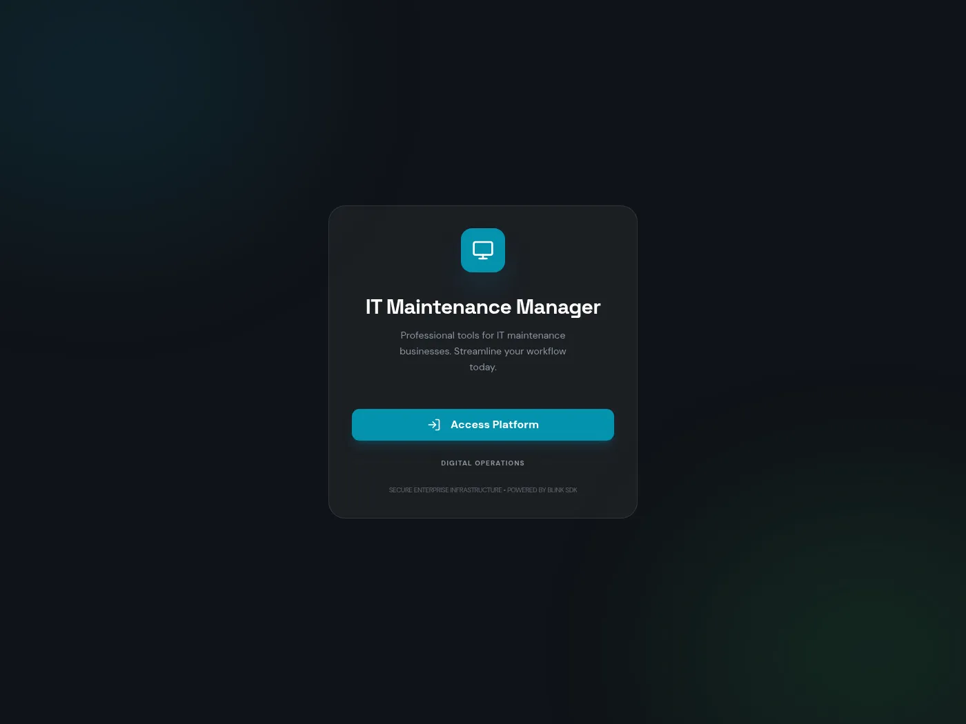 IT Maintenance Manager