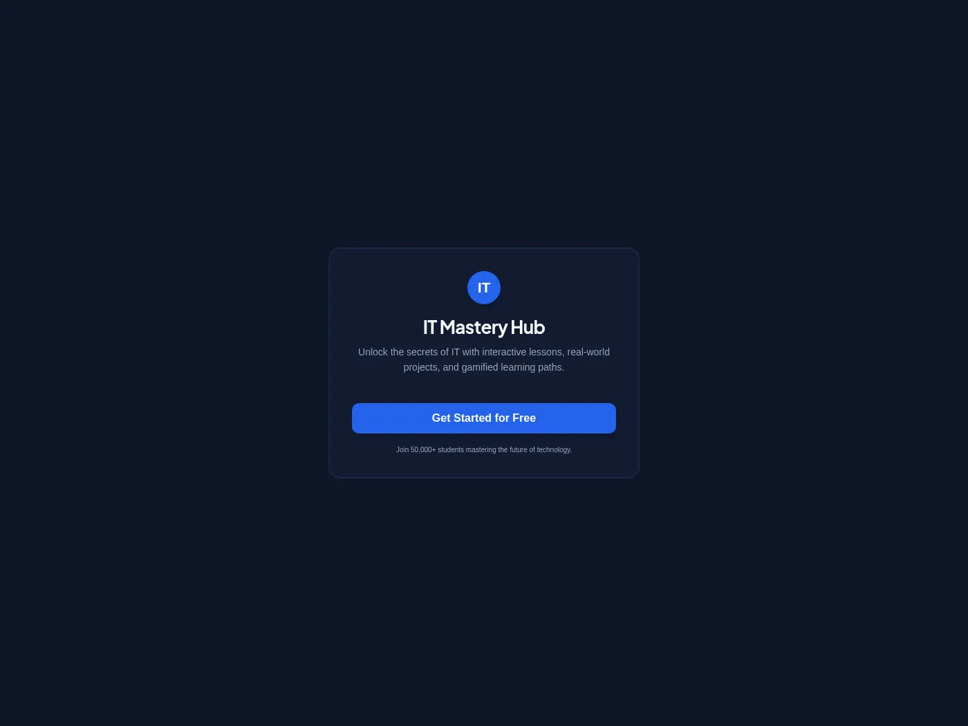 IT Mastery Hub