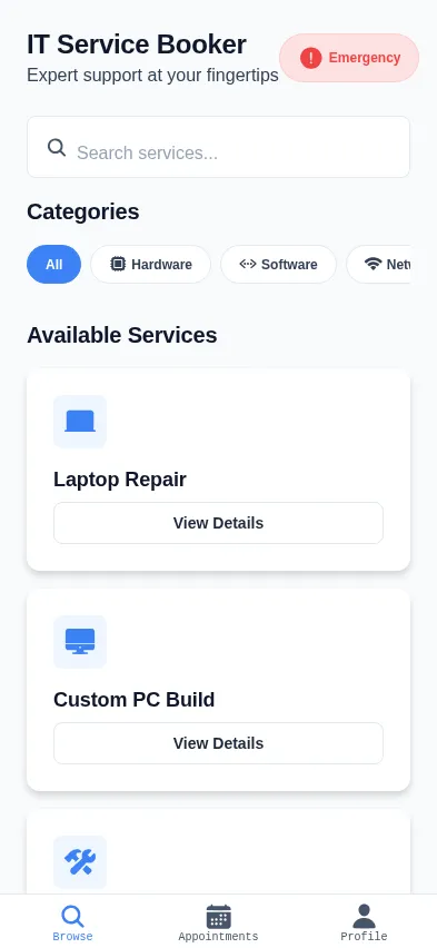 IT Service Booker