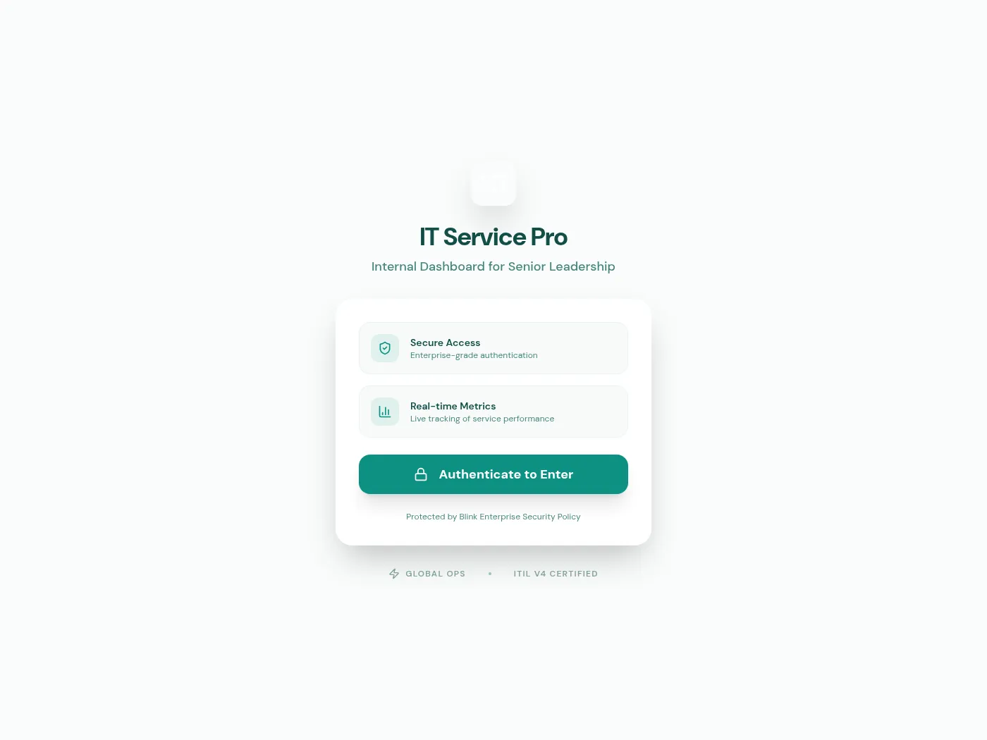 IT Service Dashboard Pro