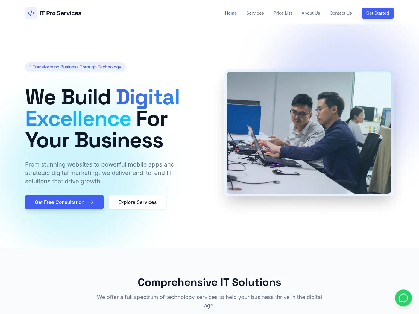IT Pro Services Site