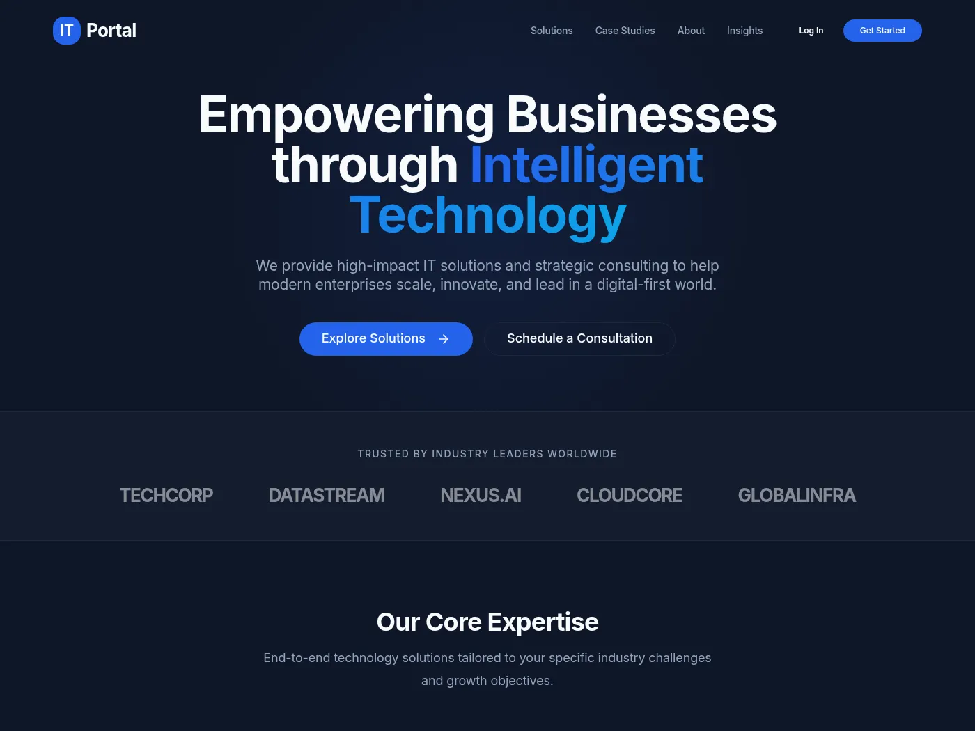 IT Solutions Web Portal