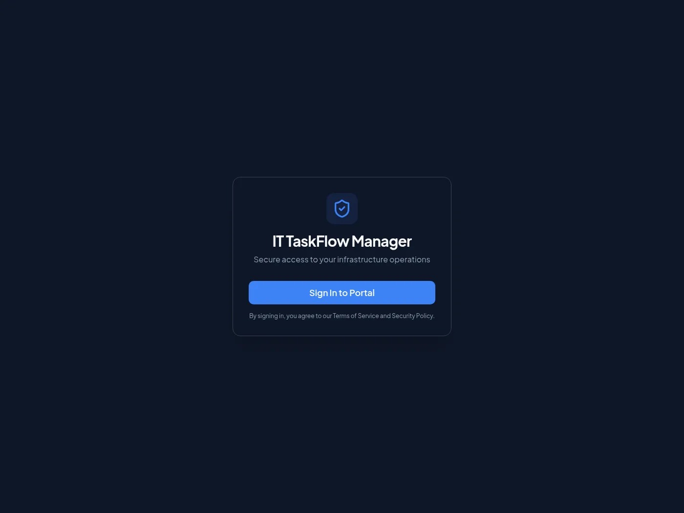 IT TaskFlow Manager