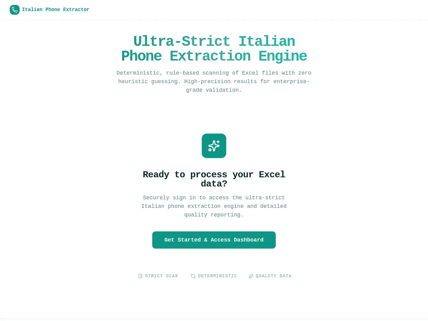 Italian Phone Extractor