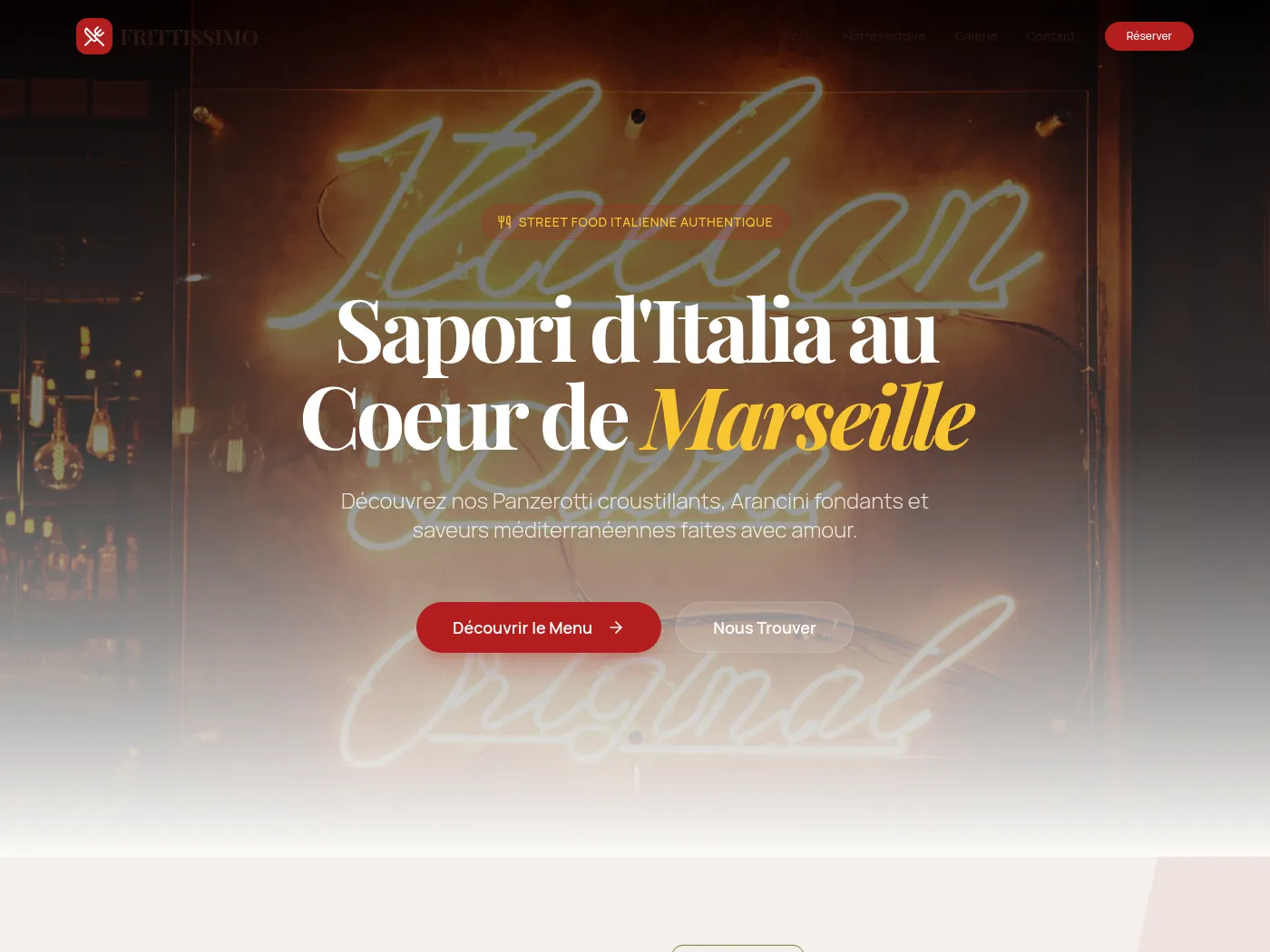Sapori d'Italia Webpage