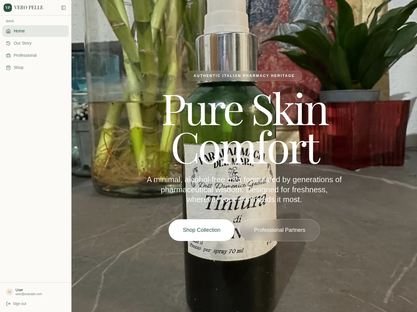 Vero Pelle Skin Spray