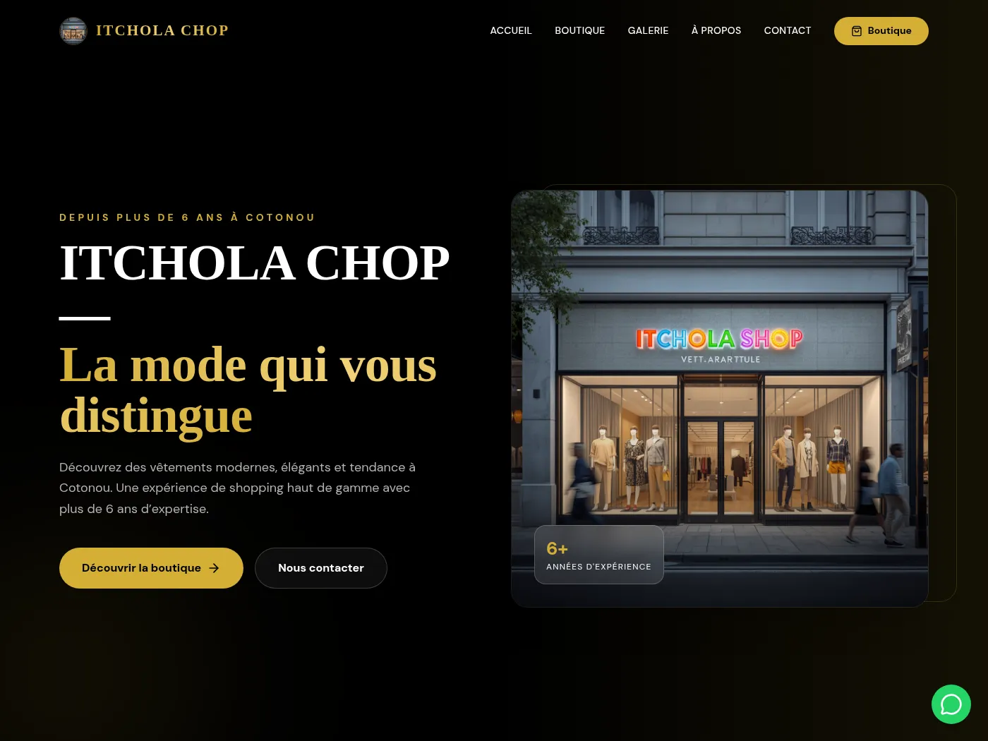 ITCHOLA CHOP Luxury Site