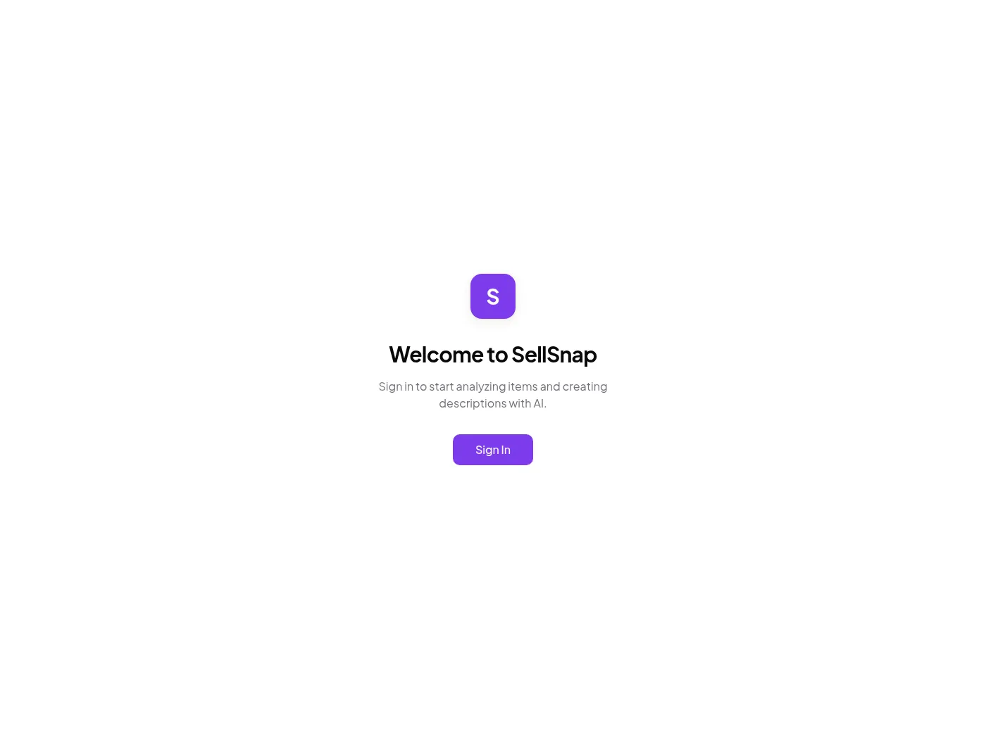 SellSnap AI Agent